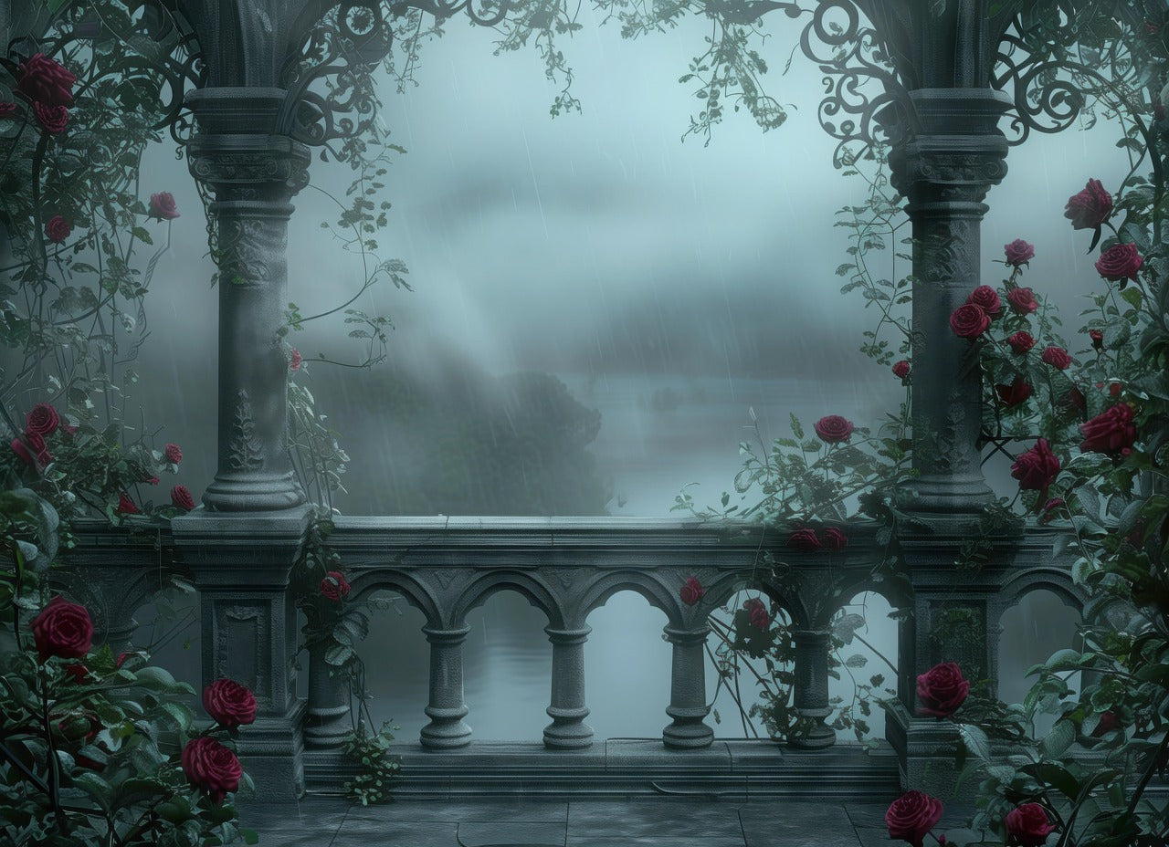 Blood Moon Serenade – Gothic Romance Background – Crafted Treasures